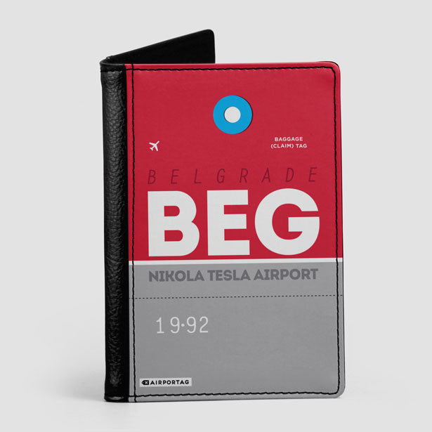 Passport Cover - Nikola Tesla Airport - Belgrade, Serbia - IATA code BEG