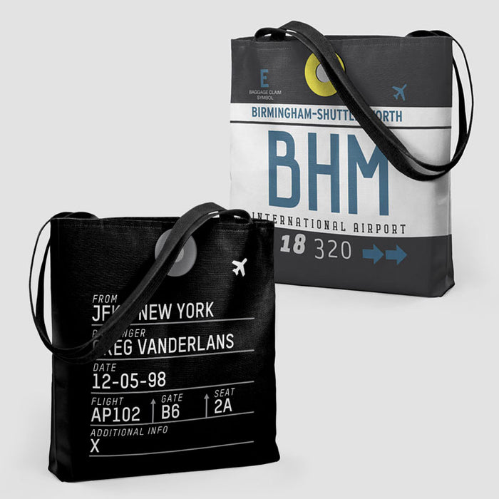 Tote Bag - BHM - Birmingham–Shuttlesworth Airport - Birmingham ...