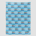 Throw Blanket - BOI airport code pattern.