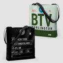 Tote Bag - BTV - Burlington Intl Airport - Burlington - Vermont, US ...