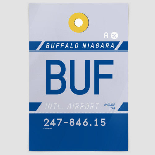 Poster - Wall Art Print - BUF - Buffalo Niagara Intl Airport ...