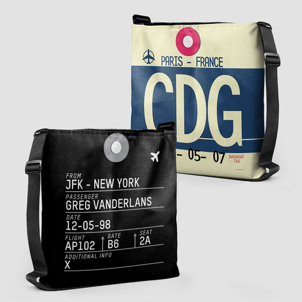 Tote Bag - CDG - Paris - Roissy Charles de Gaulle Airport