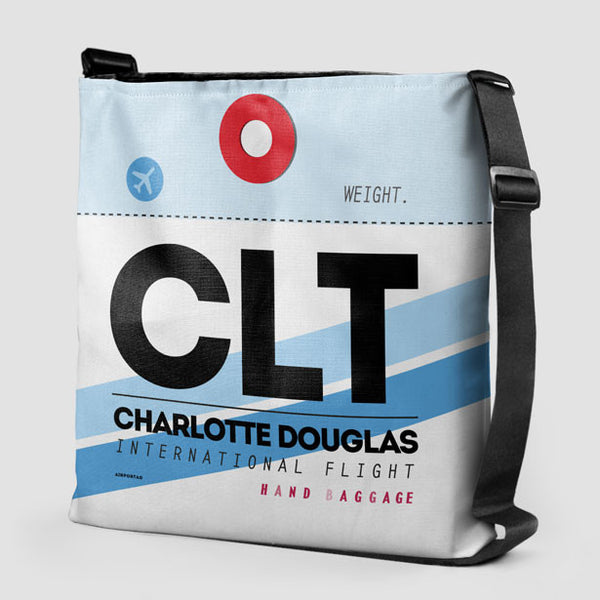 Tote Bag - CLT - Charlotte Douglas International Airport - IATA code CLT