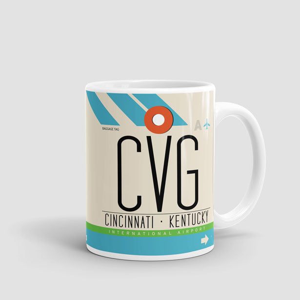 Coffee Mug - Cincinnati Airport - IATA code CVG