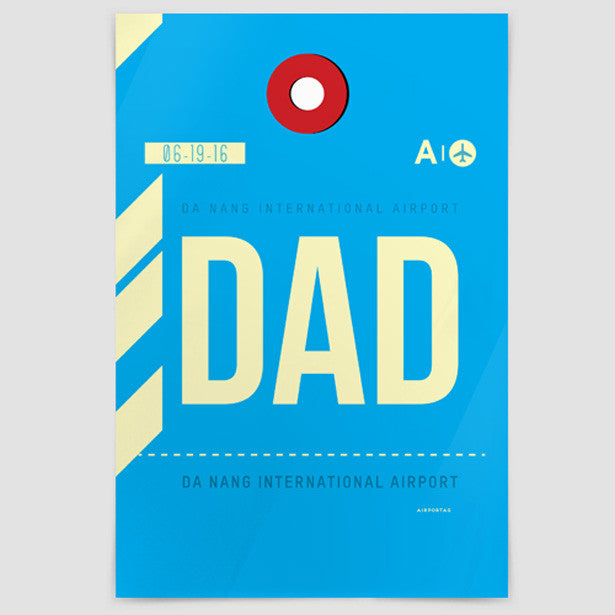 Poster - Wall Art Print - DAD - Da Nang Airport - IATA code DAD