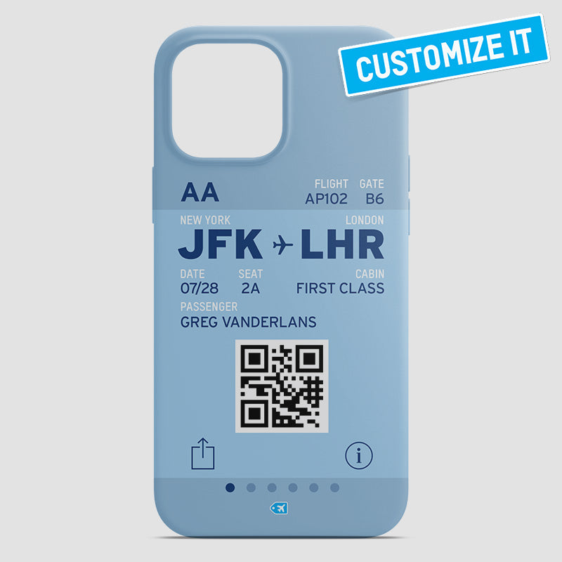 Digital Boarding Pass Phone Case - Create your own
