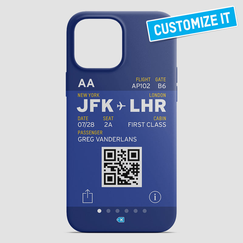 Custom Luggage Ticket Phone Case