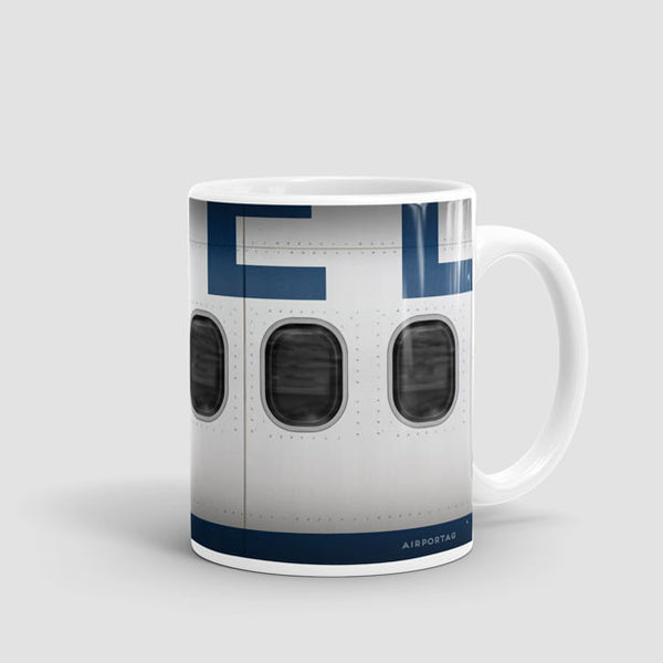 Coffee Mug - DL - Delta Airplane Windows