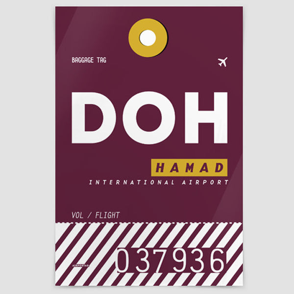 Poster - Wall Art Print - DOH - Hamad Airport