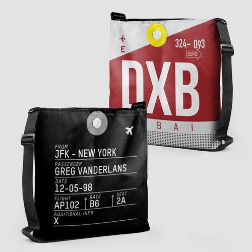 Tote Bag - DXB - Dubai International Airport - IATA code DXB
