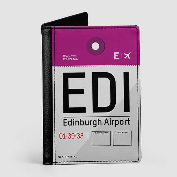 Passport Cover - Edinburgh Airport - IATA code EDI