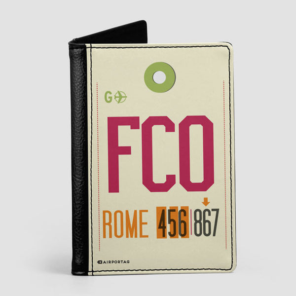 Passport Cover - Fiumicino Airport - IATA code FCO