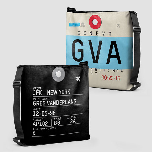 Tote Bag - GVA - Cointrin Geneva Airport - IATA code GVA