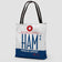 Tote Bag - HAM - Hamburg Airport - Hamburg, Germany - IATA code HAM