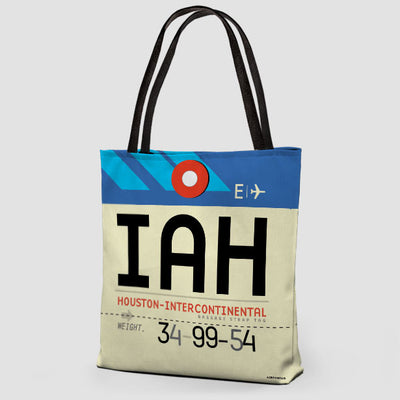 Tote Bag - IAH - George Bush Intercontinental Airport - IATA code IAH