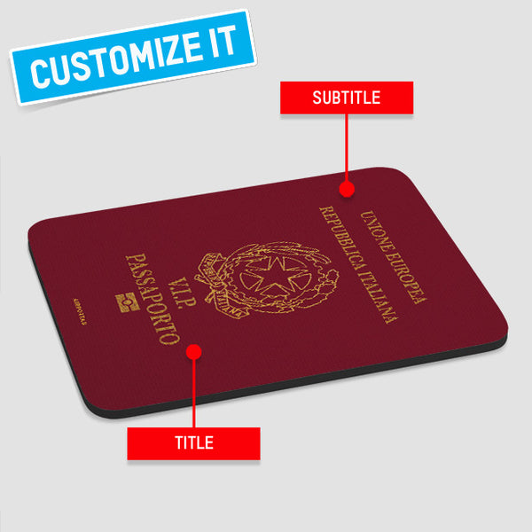 Italy - Passport Mousepad