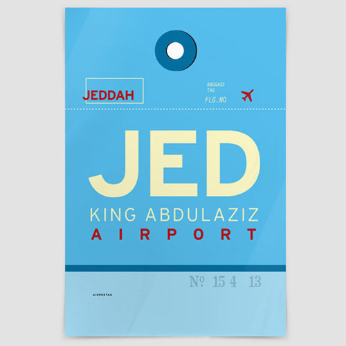 Poster - Wall Art Print - JED - King Abdulaziz Airport - Jeddah, Saudi ...