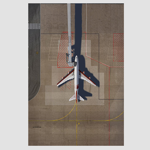 Poster - Wall Art Print - Airplane Above