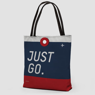 Tote Bag Travel Quote - Just go