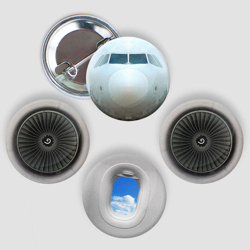 Pinback Button - Airplane Set