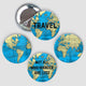 Pinback Button - World Map Pack