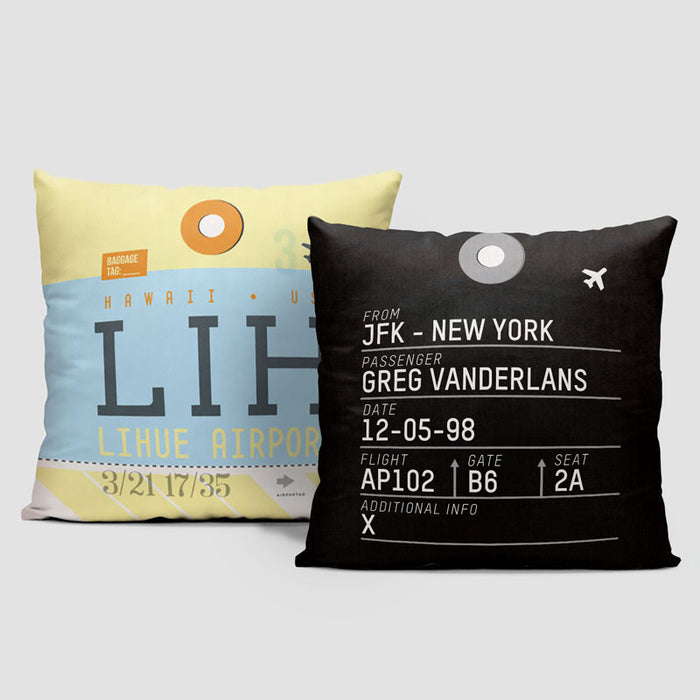 Airport Code Throw Pillow - LIH - Lihue Airport