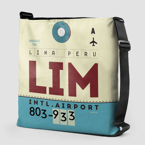 Tote Bag - LIM - Jorge Chávez International Airport IATA code LIM.