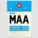 Poster - Wall Art Print - MAA - Chennai Airport - Chennai, India