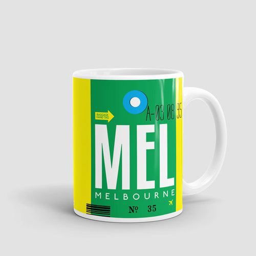 Coffee Mug - MEL - Melbourne Airport. IATA code MEL