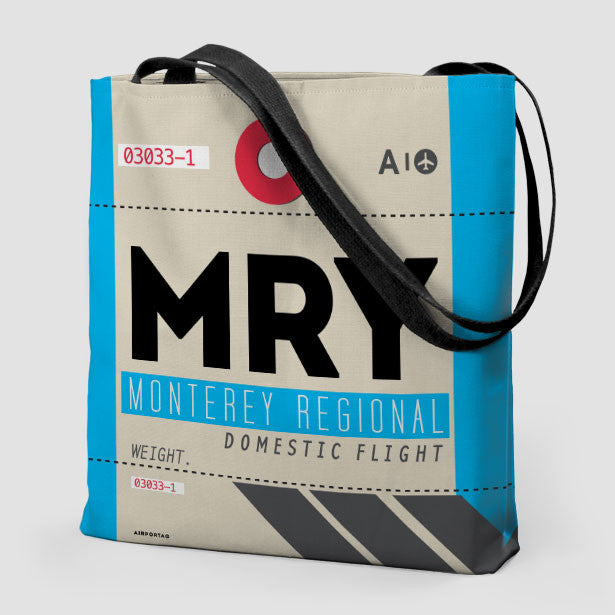 Tote Bag - MRY - Monterey Regional Airport - Monterey - California, US ...