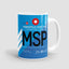 Coffee Mug - MSP - Minneapolis–Saint Paul International Airport . IATA ...