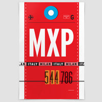 Poster - Wall Art Print - MXP - Milano Malpensa Airport