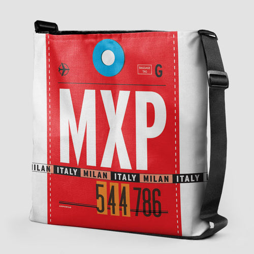 Tote Bag - MXP - Milano Malpensa Airport IATA code MXP.