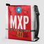 Tote Bag - MXP - Milano Malpensa Airport IATA code MXP.
