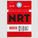 Poster - Wall Art Print - NRT - Tokyo Narita Intl Airport - IATA code NRT