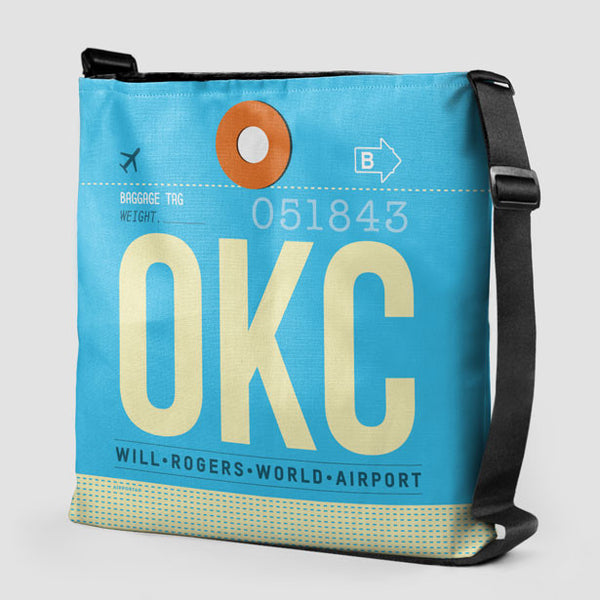 Tote Bag - OKC - Will Rogers World Airport - Oklahoma, US - IATA code OKC