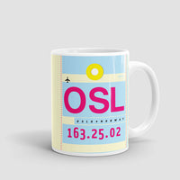 Poster - Wall Art Print - OSL - Oslo Airport - IATA code OSL