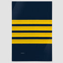 Poster - Wall Art Print - Pilot Rank
