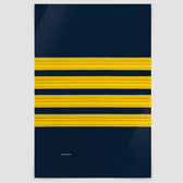 Poster - Wall Art Print - Pilot Rank