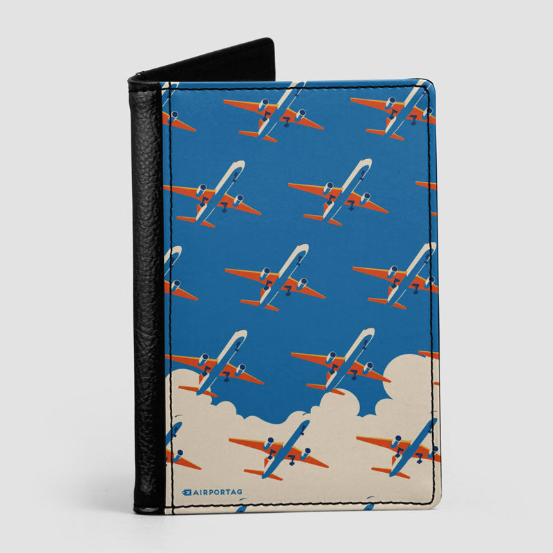 Passport Cover - Planes Retro Sky