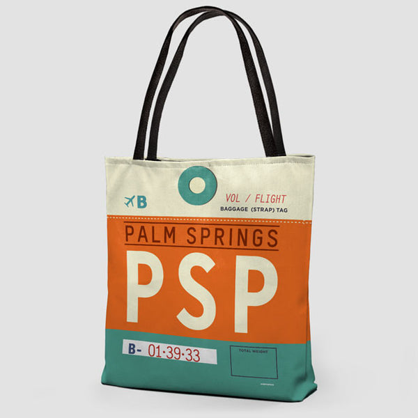 Tote Bag - PSP - Palm Springs Airport - IATA code PSP