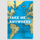 Poster - World Map - Take me anywhere