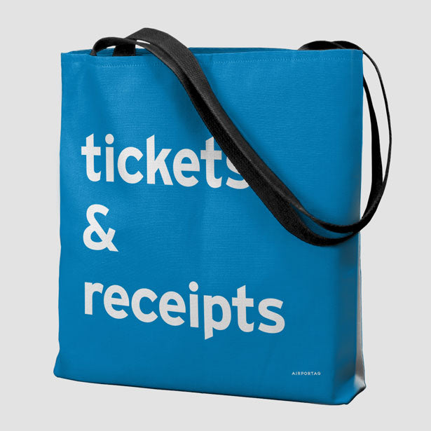 Tickets & Receipts - Tote Bag