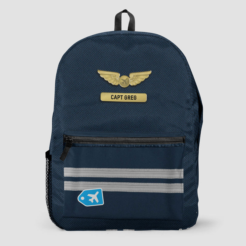 Navy Pilot Stripes - Backpack