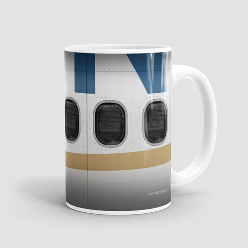 Coffee Mug - UA - United Airlines Airplane Windows