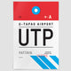 Poster - Wall Art Print - UTP - U-Tapao Airport - Rayong, Thailand