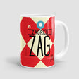 Coffee Mug - ZAG - Zagreb International Airport. IATA code ZAG