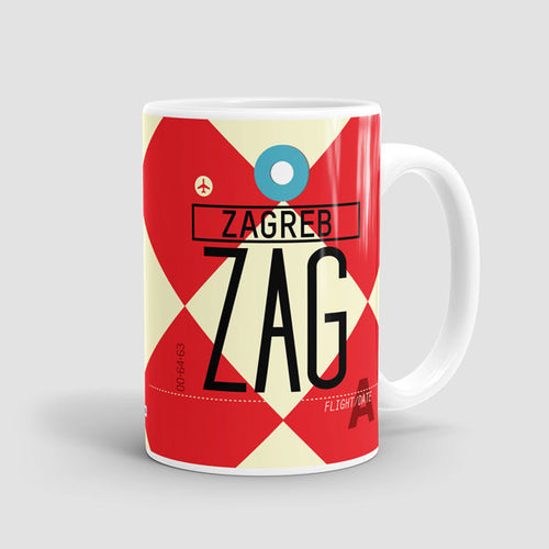 Coffee Mug - ZAG - Zagreb International Airport. IATA code ZAG