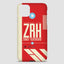 Airport Code Phone Case - IATA code ZRH Mobile Cover